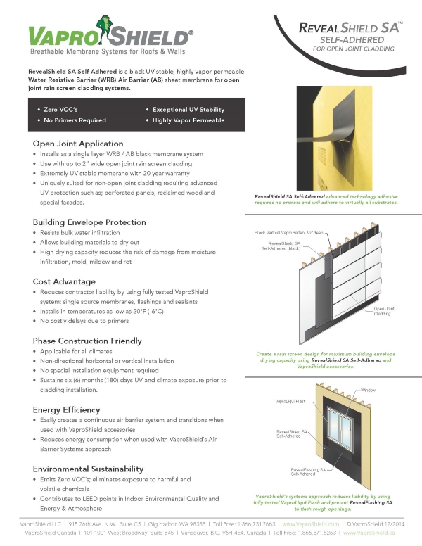 RevealShield SA Self-Adhered